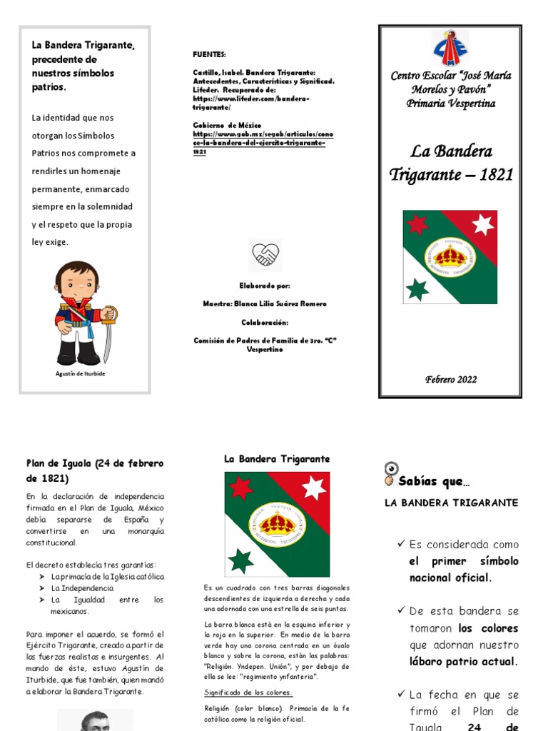Tríptico Bandera Trigarante | PDF | México