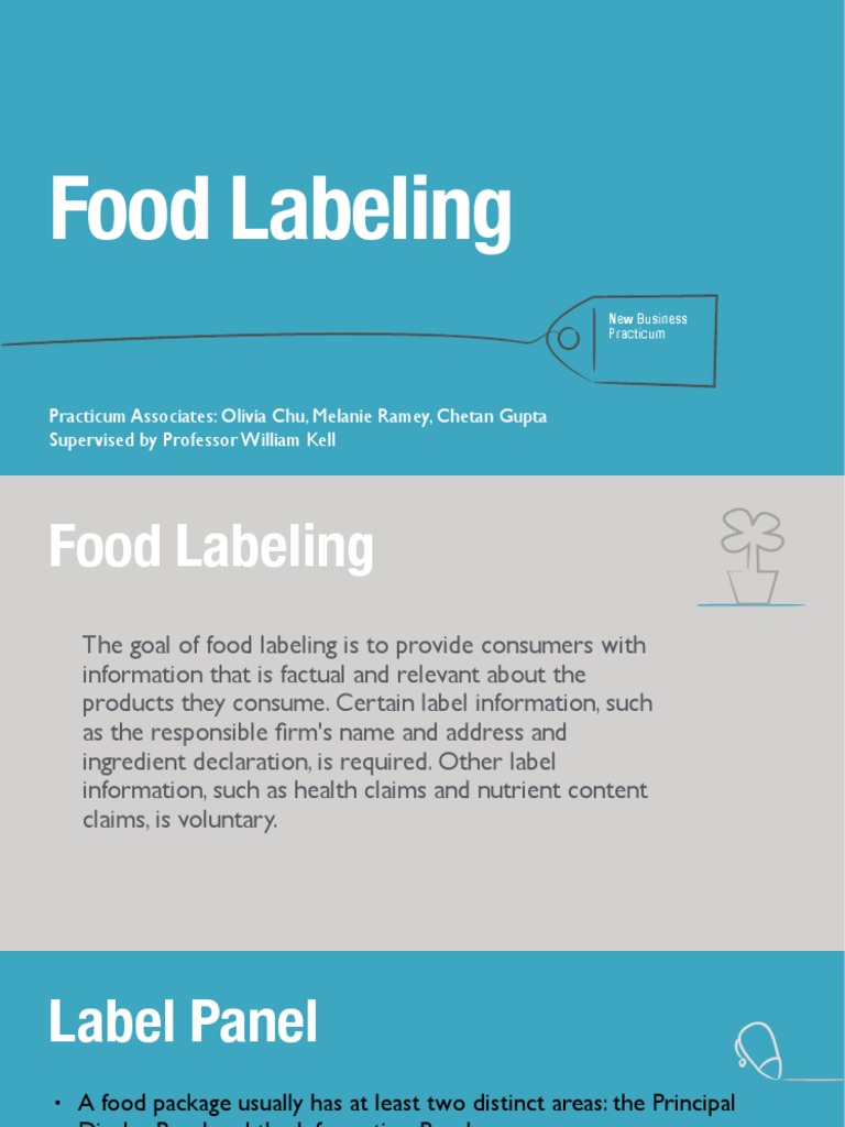 Food Labelling | PDF | Nutrition Facts Label | Fat