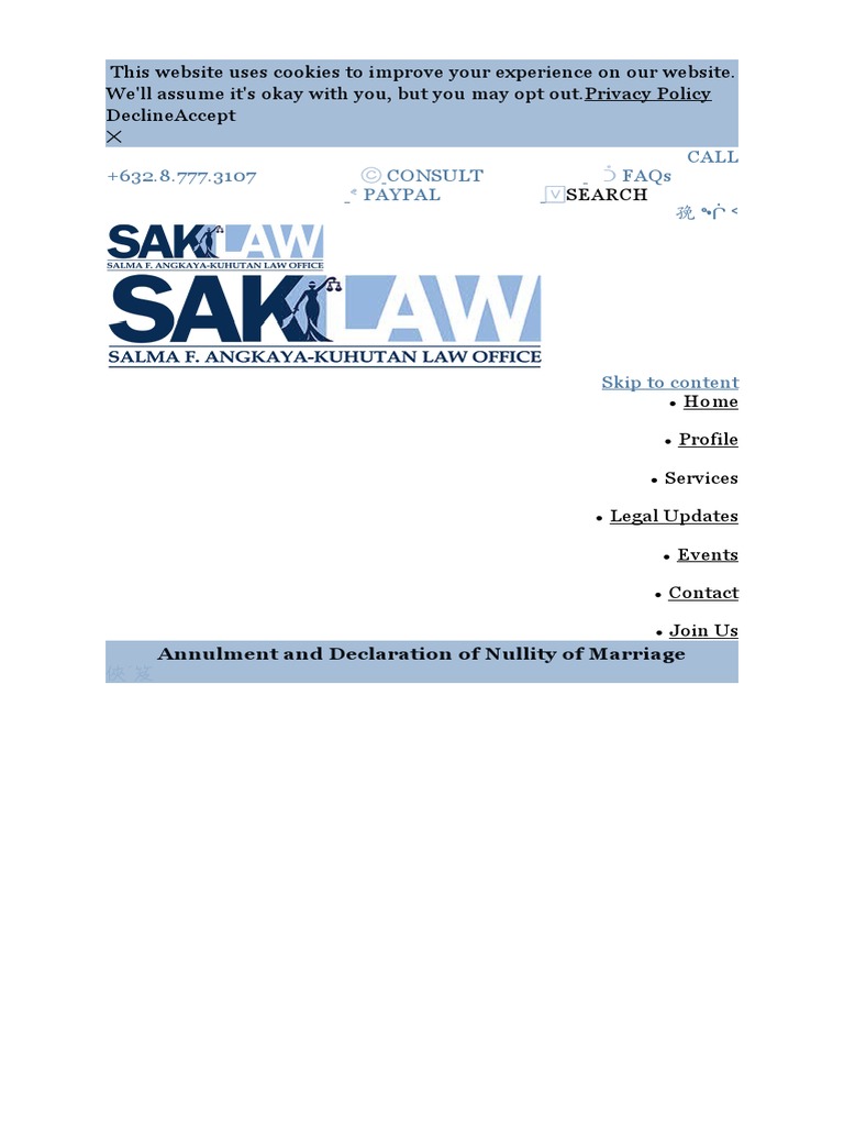 Annulment Process | PDF | Annulment | Marriage