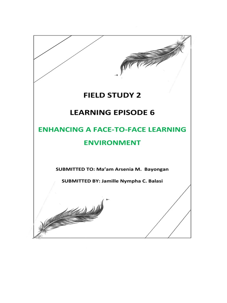 FS2 - Episode 6 | PDF | Teaching Method | Learning