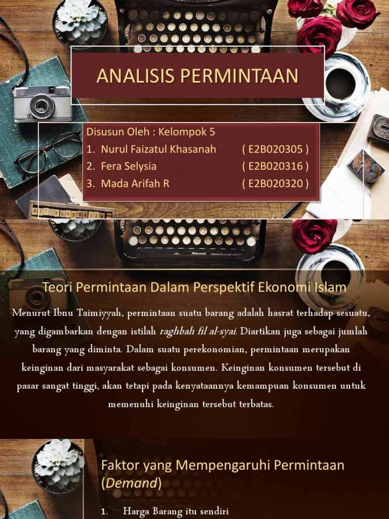 Kel 5 - Analisis Permintaan | PDF