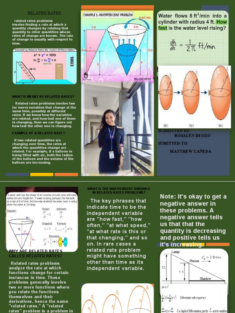 Related Rates | PDF | Derivative | Mathematics