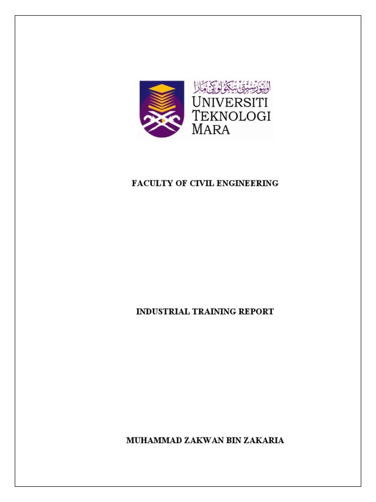 Report Industrial Training Civil Engineering | PDF | Engineering | Roof