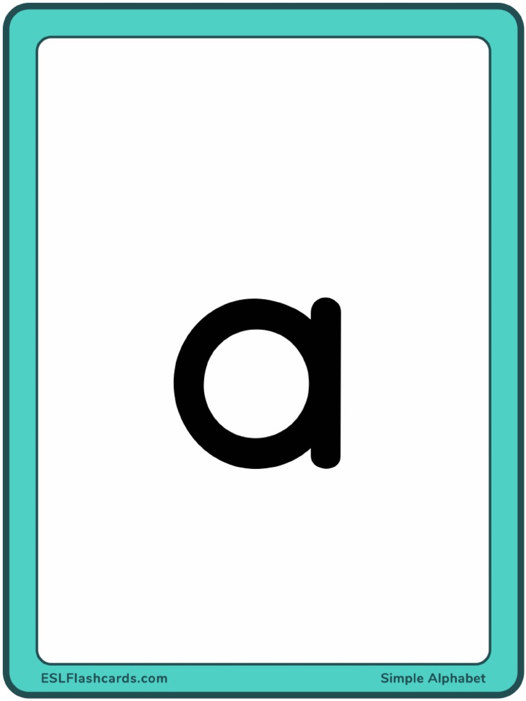 Simple Alphabet Lowercase Large | PDF