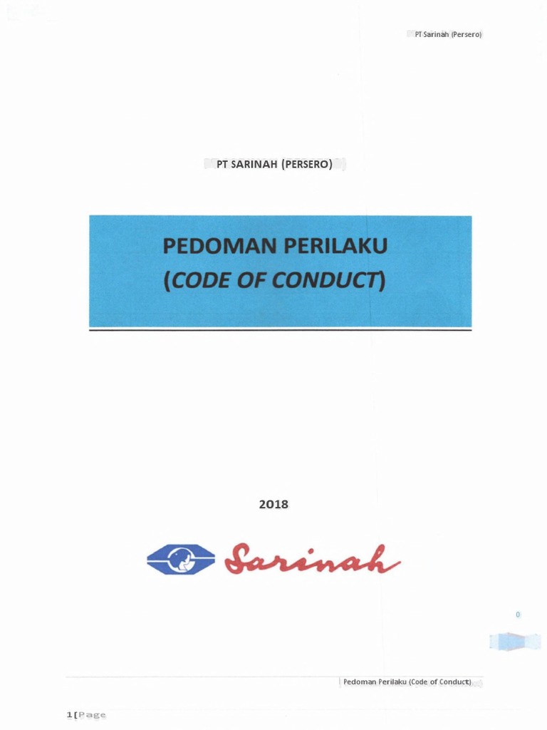 Code of Conduct Contoh | PDF