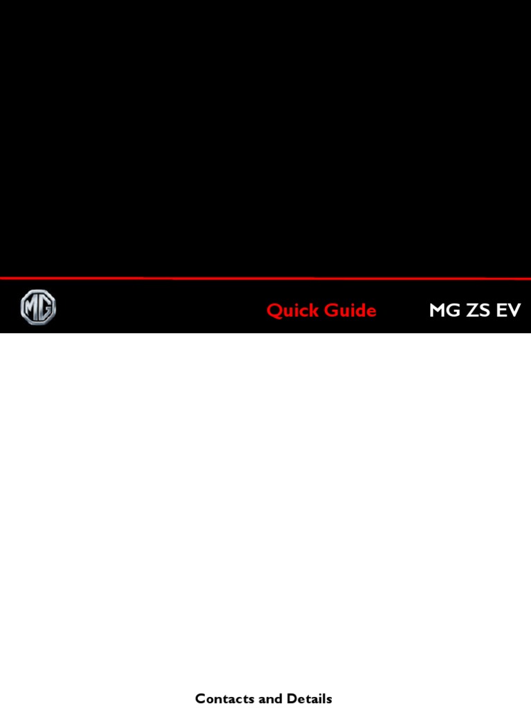 New MG ZS EV Quick Guide | PDF | Electrical Connector | Tire New MG ZS EV Quick Guide | PDF | Electrical Connector | Tire