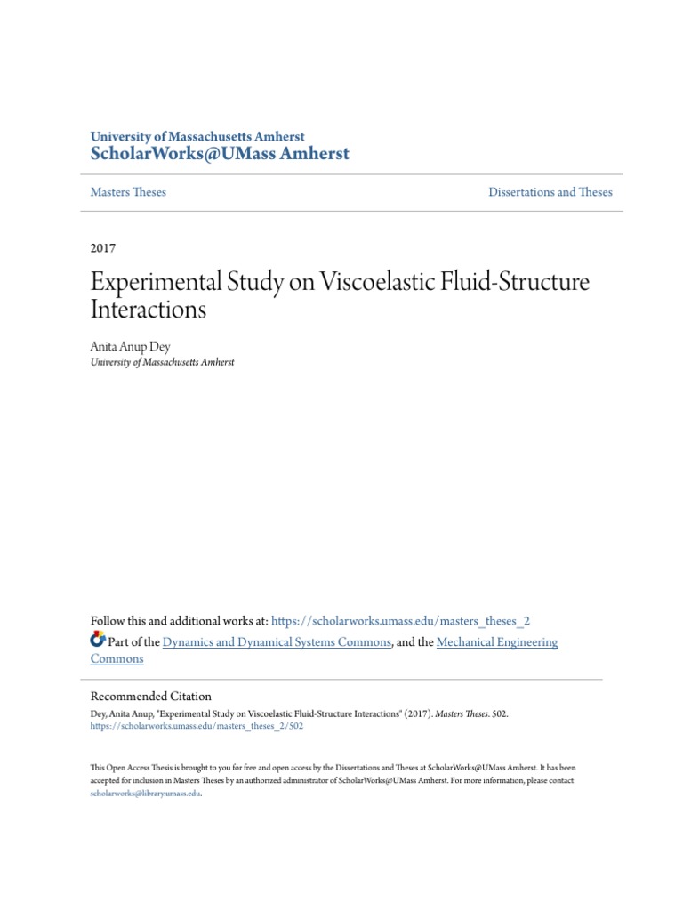 Experimental Study On Viscoelastic Fluid-Structure Interactions | PDF | Viscoelasticity | Fluid ...