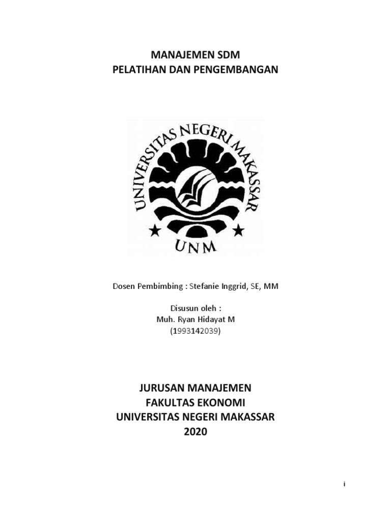 Makalah MSDM - 1993142039 - Muh Ryan Hidayat M - MNJ D | PDF | Karier & Perkembangan