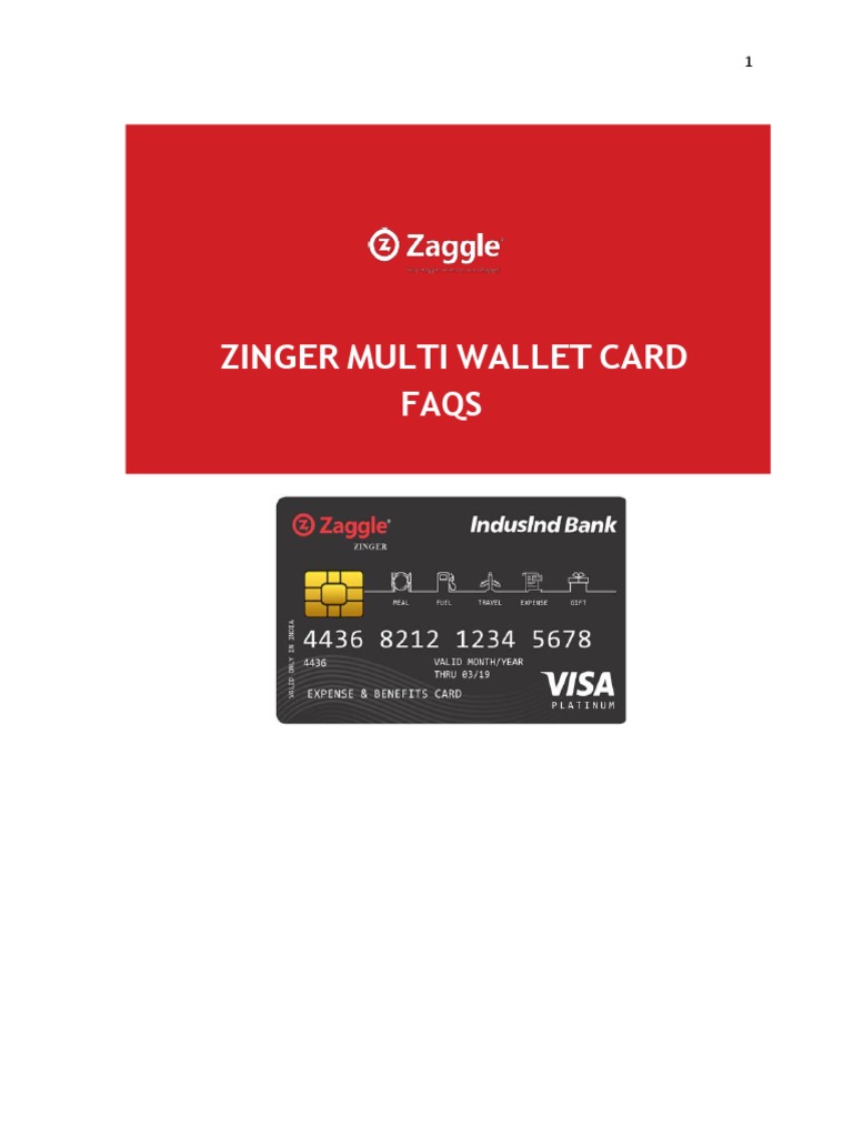 An In-Depth Guide to Using the Zaggle Zinger Multi-Wallet Card for Tech Mahindra Employees | PDF