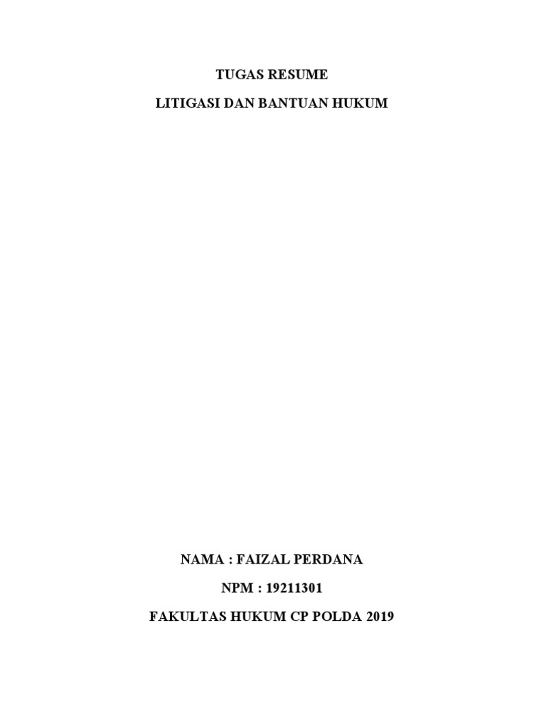 Perbedaan Perkara Perdata dan Pidana | PDF | Politik
