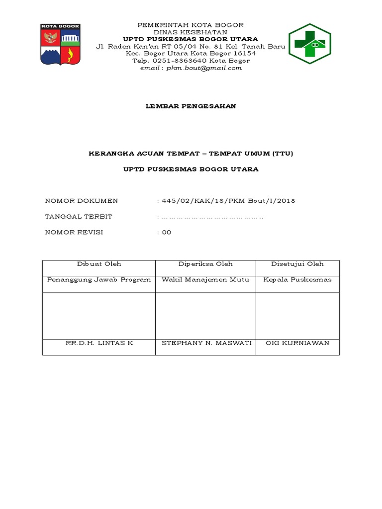 Kerangka Acuan TTU | PDF