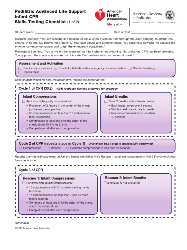 Pals Infant CPR | PDF | Cardiopulmonary Resuscitation | Clinical Medicine
