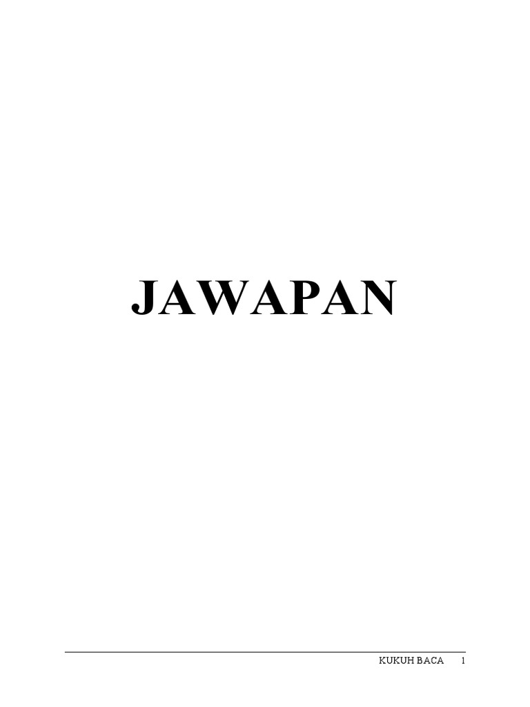 JAWAPAN | PDF