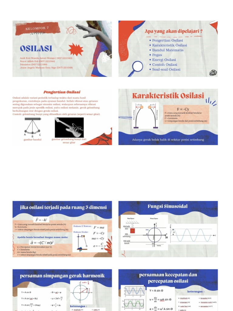 Kelompok 7 - Osilasi Harmonik - Teknik Industri A | PDF