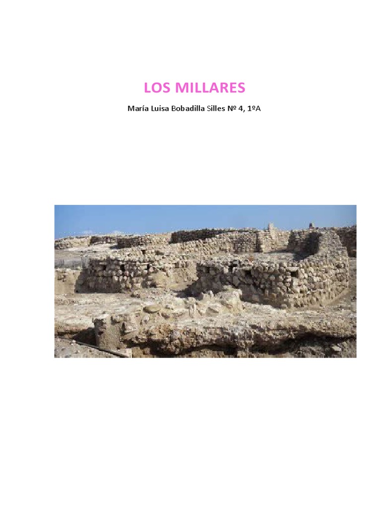 Poblado de Los Millares: Historia y Estructura | PDF | Ciencias ...