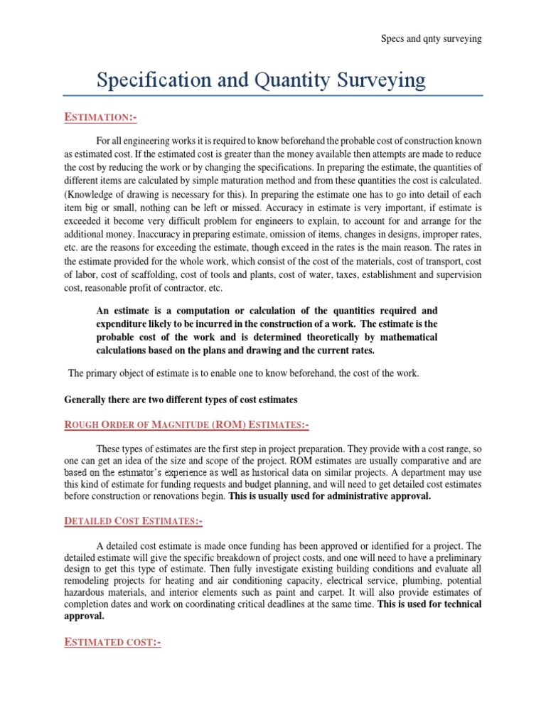 Project And Contract Management Pdf Building Engineering Economic