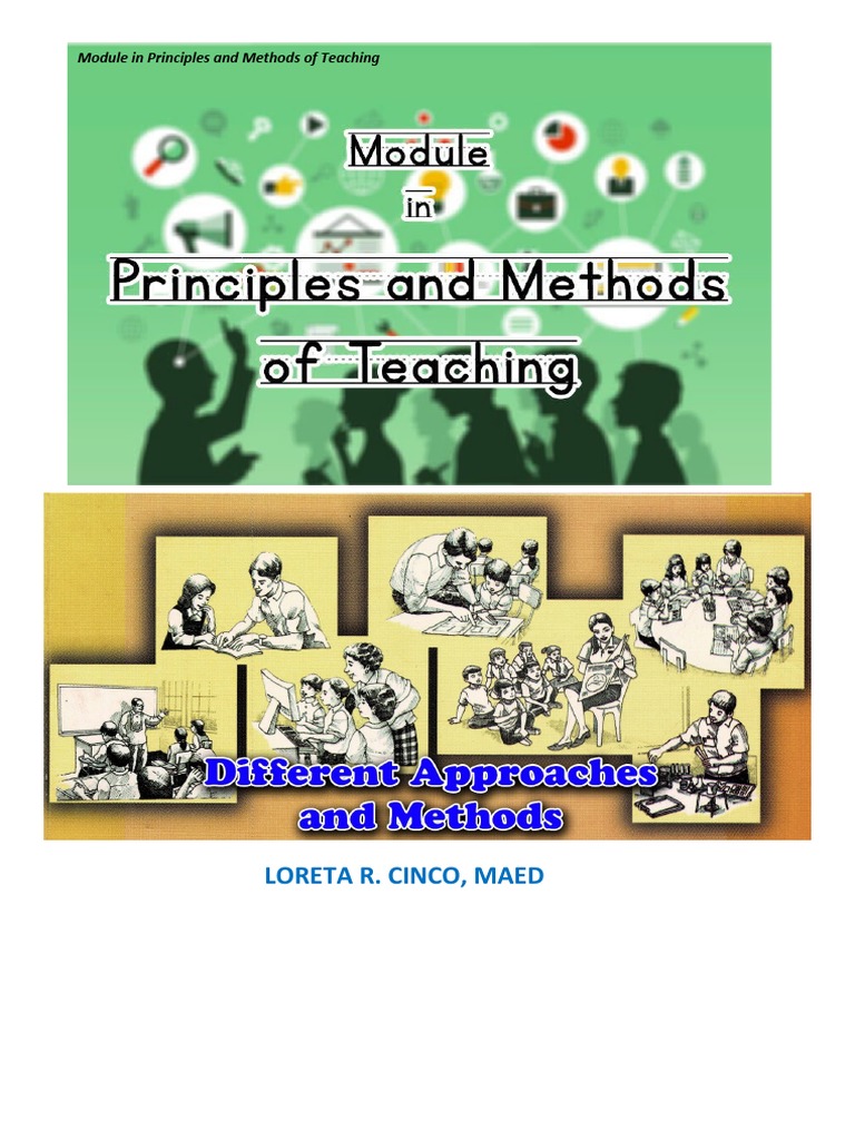 Principles and Methods of Teaching Module 2.2 | PDF | Teaching Method | Learning