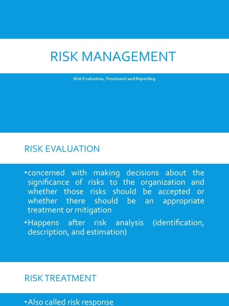 Unit 3 Risk Management Part 3 | PDF | Risk | Risk Management