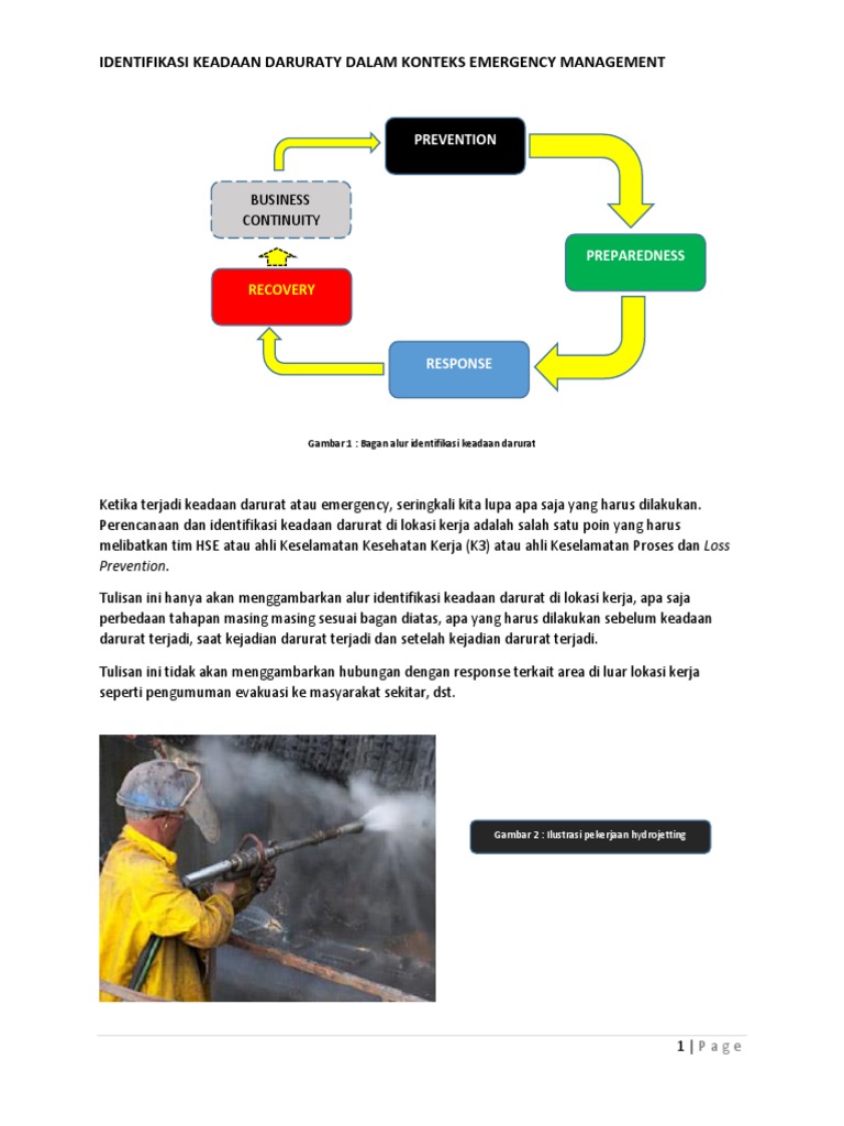 Belajar Arti Tahapan Emergency Dalam Konteks Emergency Management | PDF