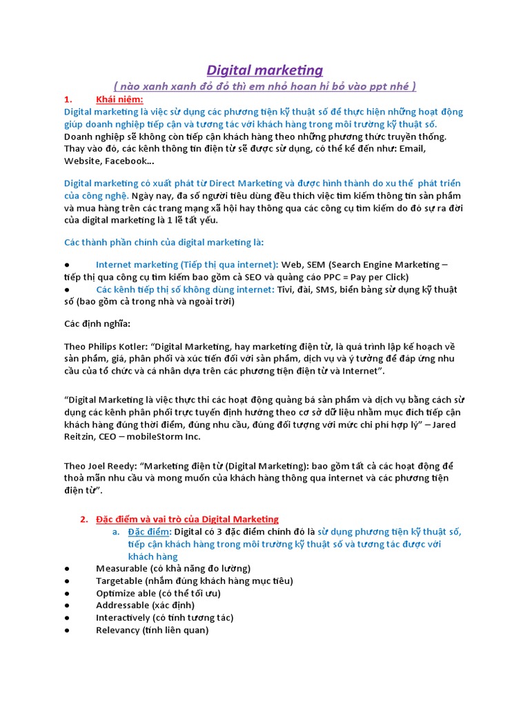 Digital Marketing | PDF