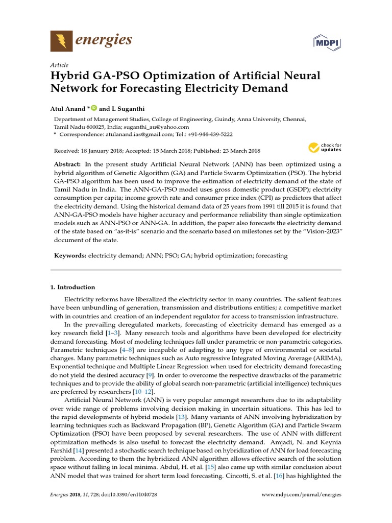 Hybrid GA-PSO Optimization of Artificial Neural Ne | PDF | Mathematical ... Hybrid GA-PSO Optimization of Artificial Neural Ne | PDF | Mathematical ...