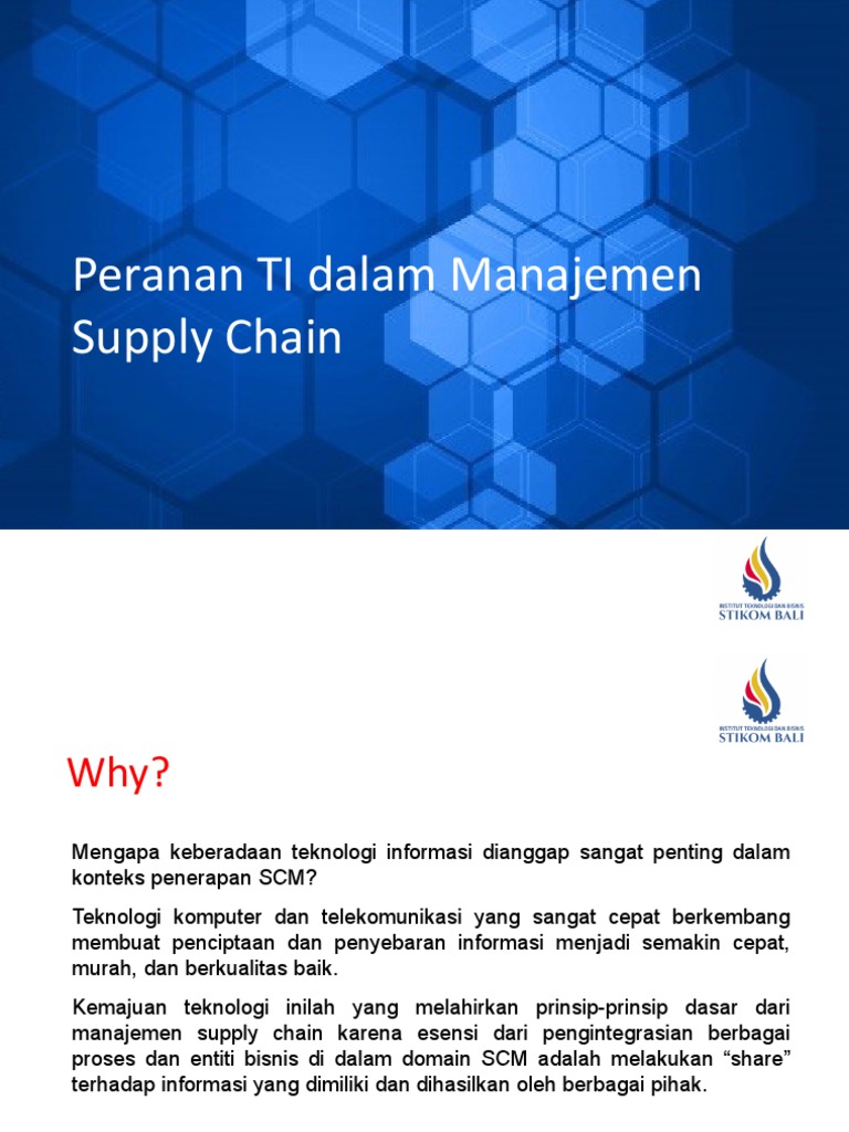Pertemuan 10 - TI Dalam Supply Chain | PDF | Teknologi & Rekayasa