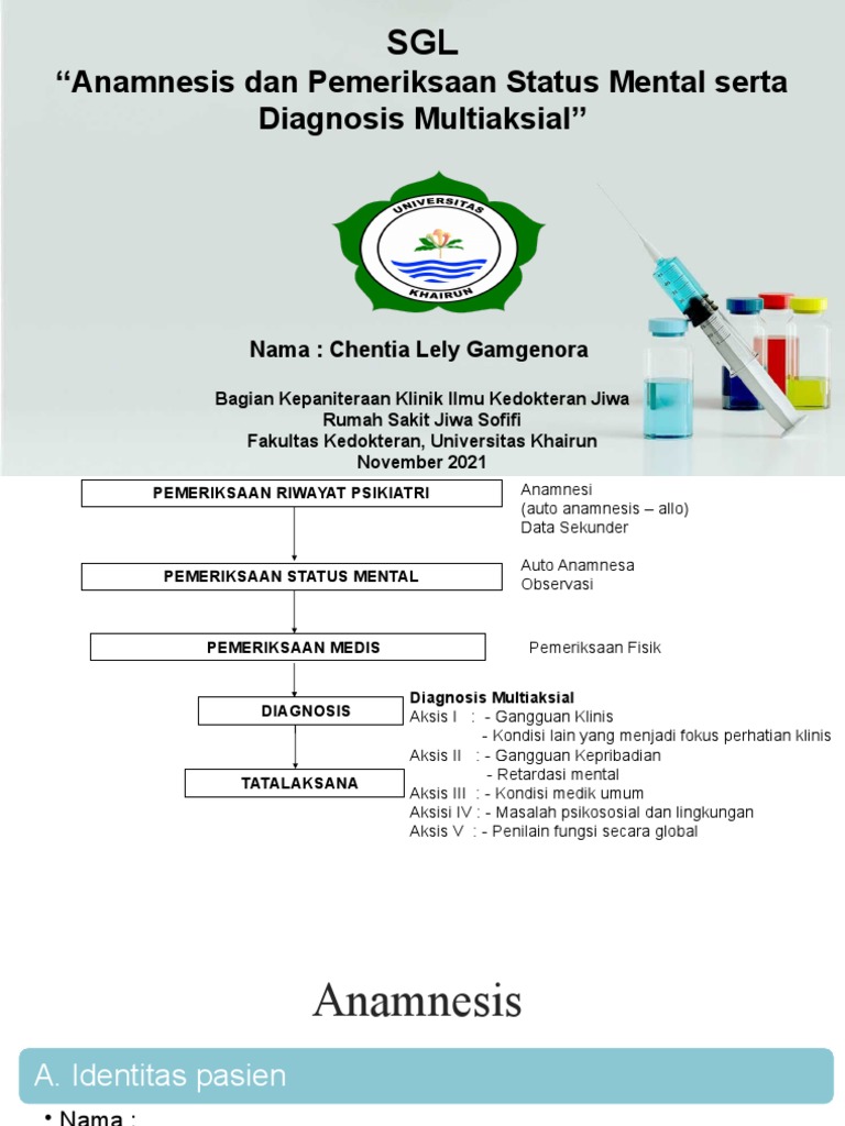 Mental Status Examination and Multi-Axial Diagnosis | PDF