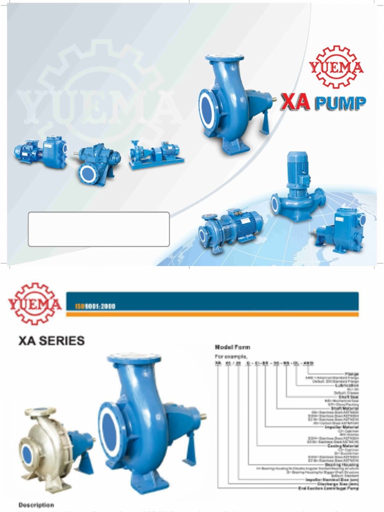 Brosur Yuema XA Pump | PDF