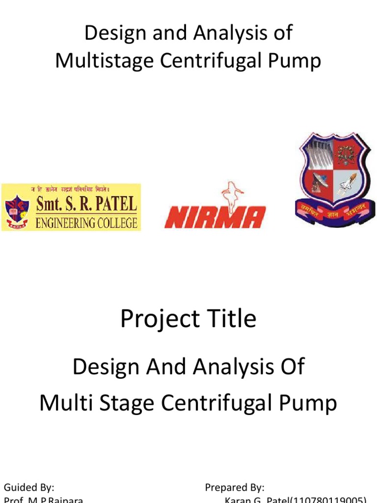 Design and Analysis of Multi Stage Pump | PDF