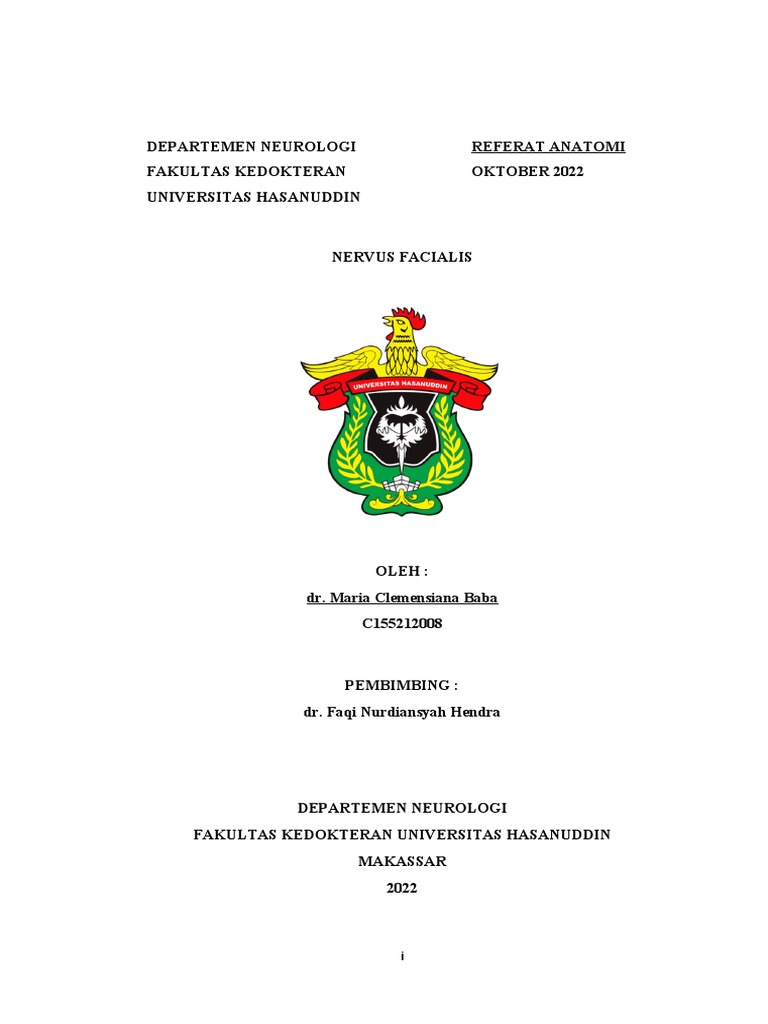 Anatomi dan Fungsi Nervus Facialis | PDF | Sains & Matematika