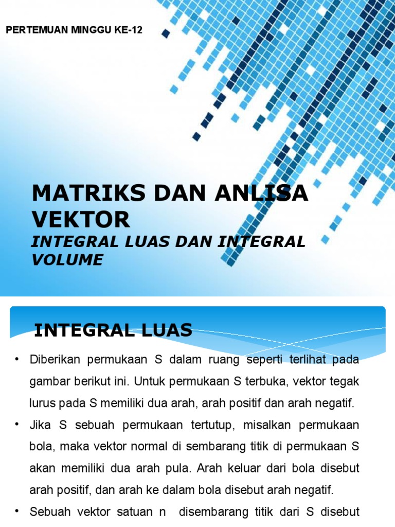 Pertemuan 12 Matriks Dan Analisa Vektor | PDF