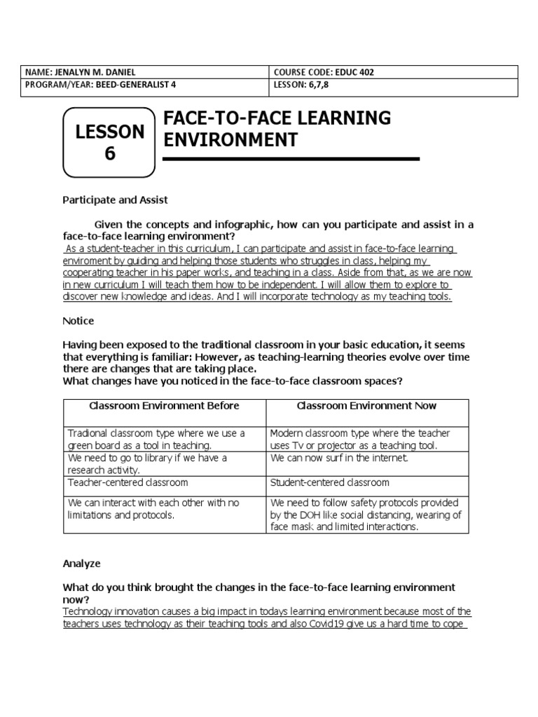 Lesson 6-8 | PDF | Educational Technology | Classroom