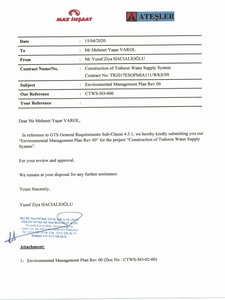 Environmental Management Plan | PDF | Air Pollution | Sewage Treatment