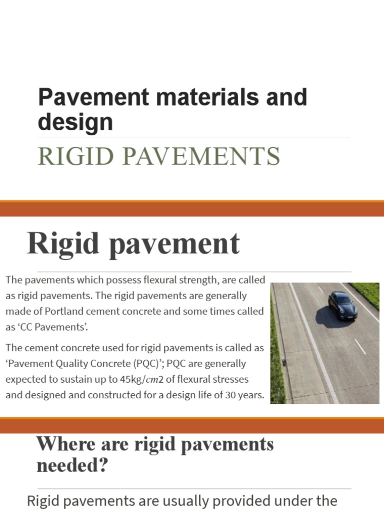 Rigid Pavement Design | PDF | Road Surface | Concrete