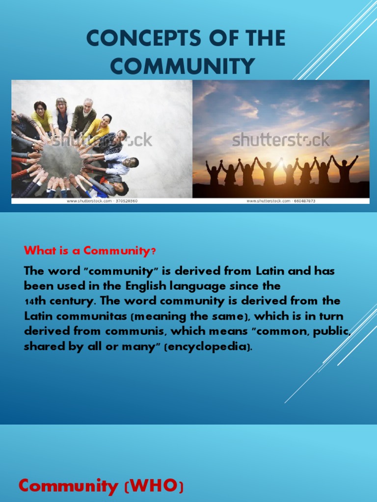 11 Concepts of The Community | PDF | Community | Health Care
