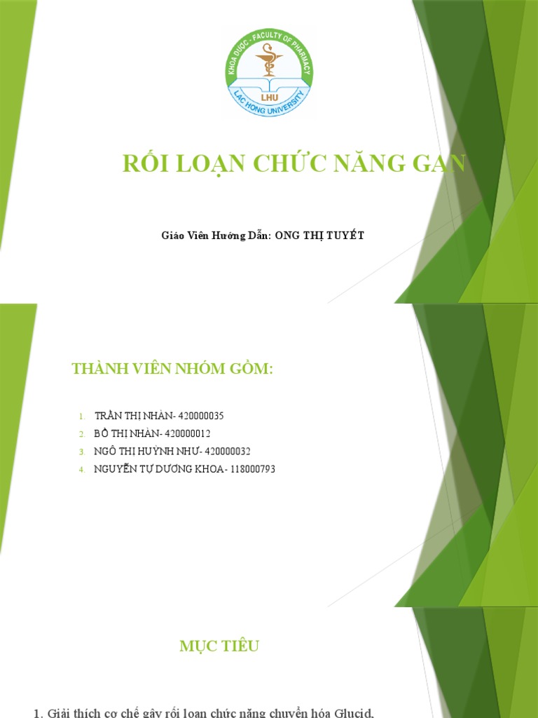 RỐI LOẠN CHỨC NĂNG GAN | PDF