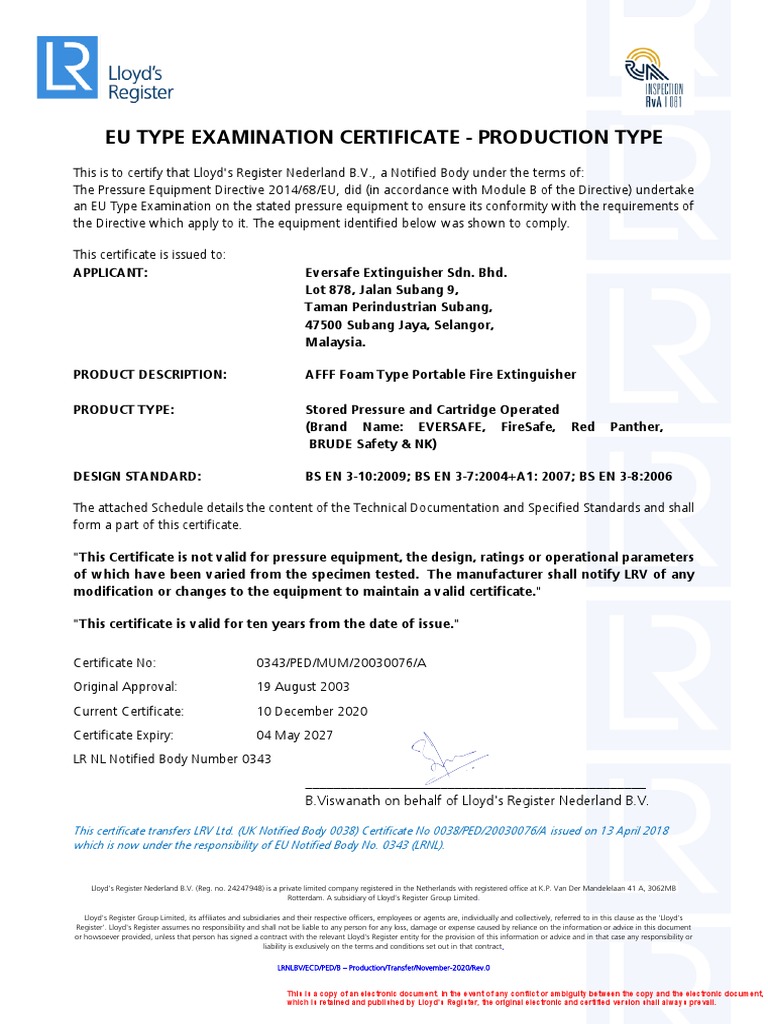 PED Module B Foam PFE | PDF | Business