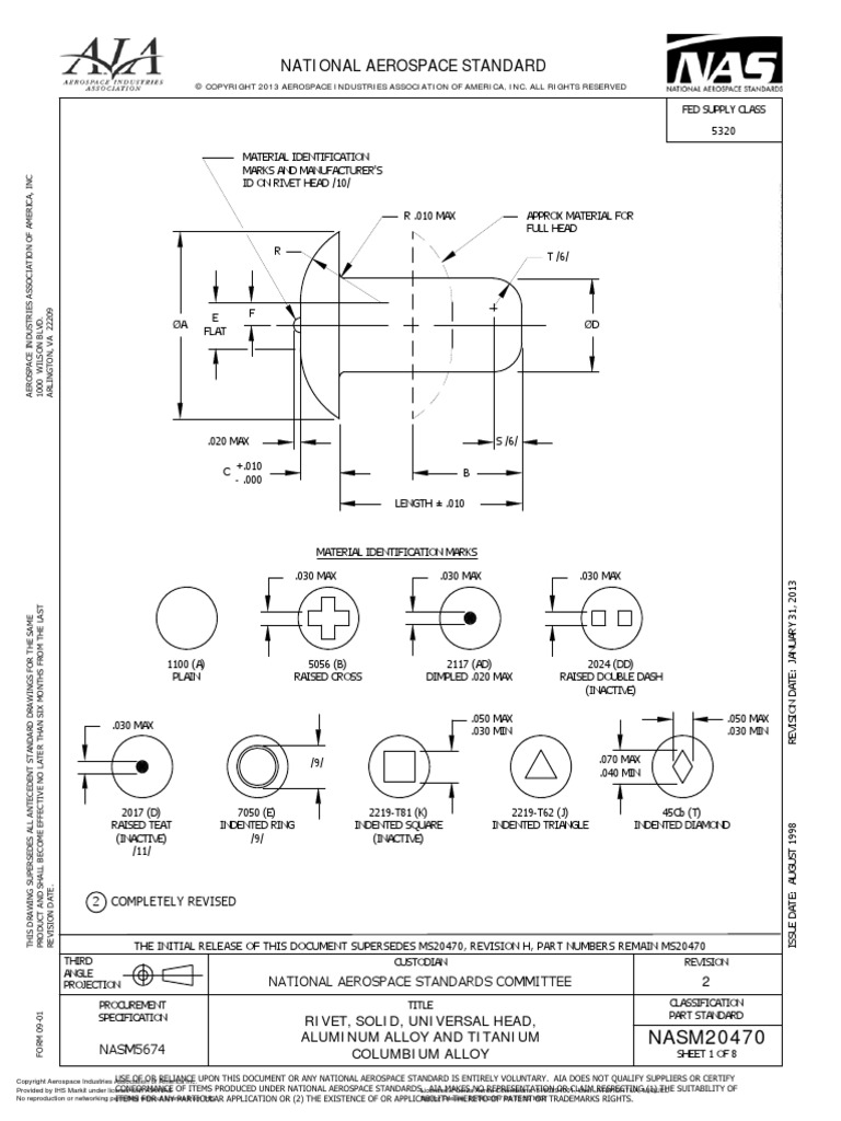 Nasm 20470 | PDF | Rivet | Copyright