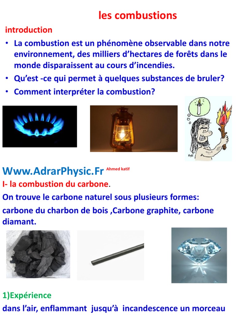 Combustion : Types et Dangers | PDF | La combustion | Combustible