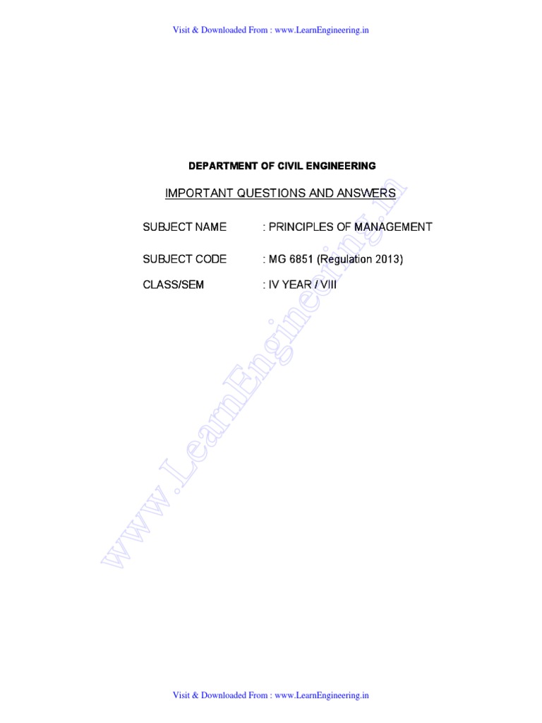 Construction Management Anna University Notes | PDF | Corporations | Stocks