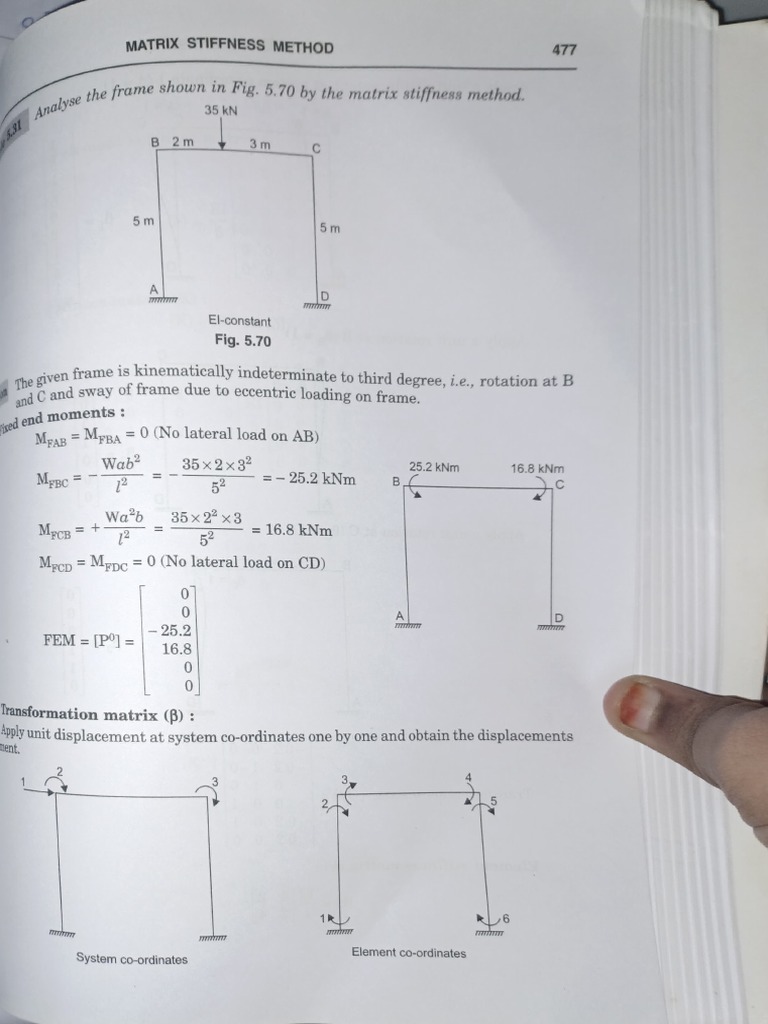 Stiffness Matrix (Frame) | PDF Stiffness Matrix (Frame) | PDF