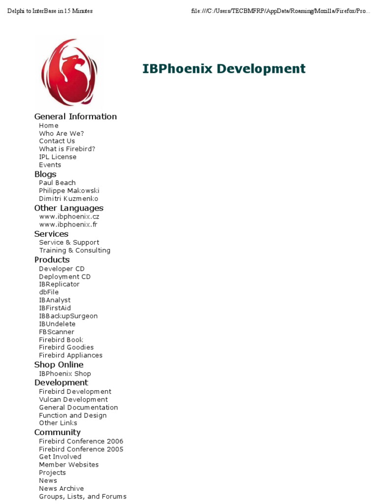 Delphi To Interbase In 15 M Pdf Database Index Databases