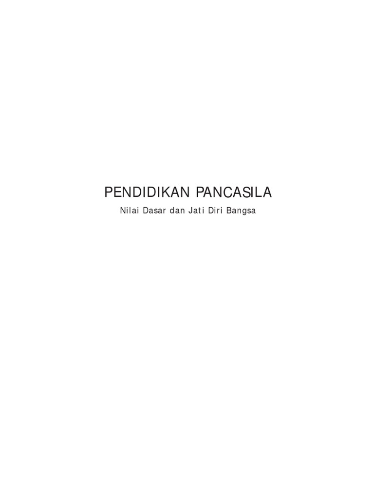 Pendidikan Pancasila | PDF