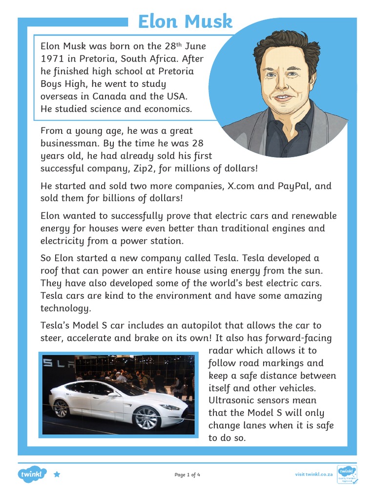 Elon MUSK | PDF | Space X | Elon Musk Elon MUSK | PDF | Space X | Elon Musk