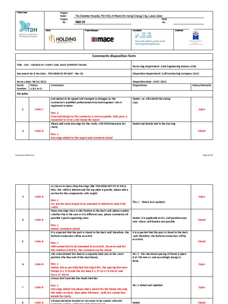 TDH 0500 SS RP 0107 - R1 | PDF | Building Engineering | Civil Engineering