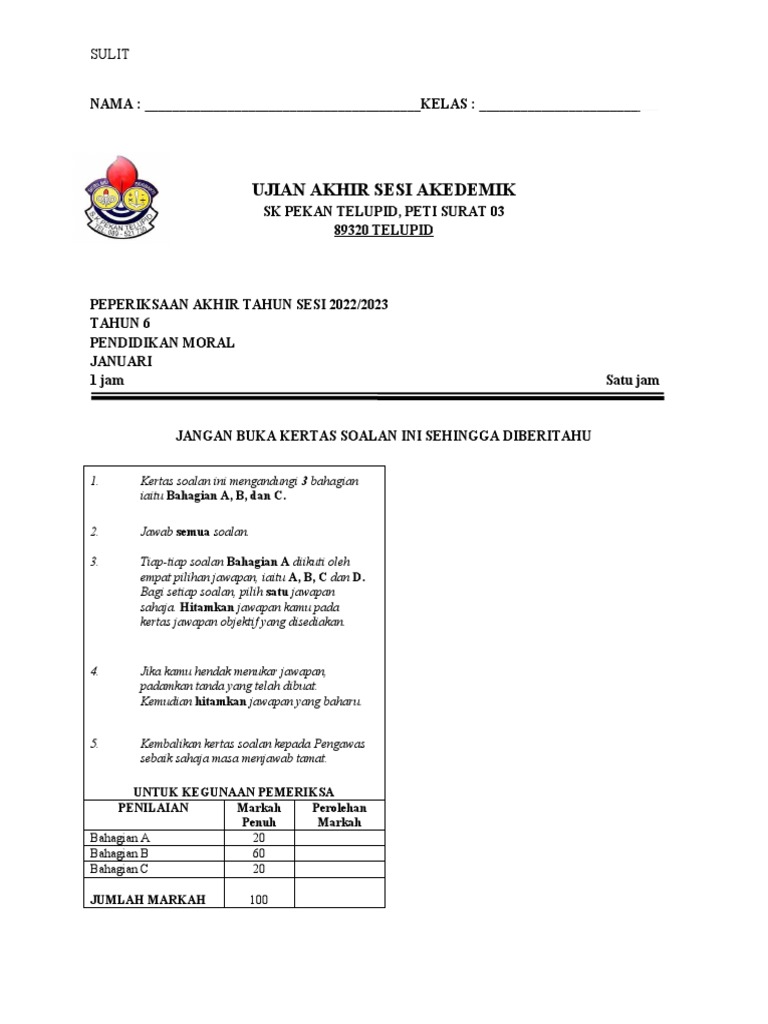 Draf Cover Uasa 2022 | PDF