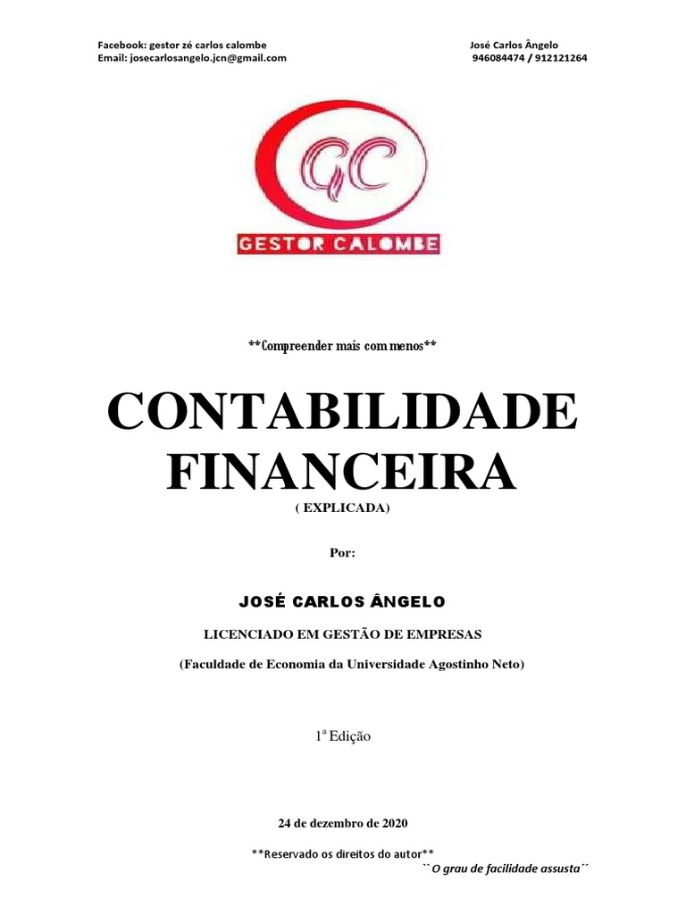 Manual de Contabilidade Explicada | PDF | Contabilidade | Balancete