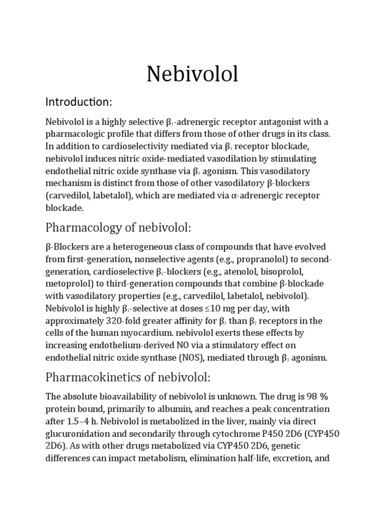Nebivolol | PDF