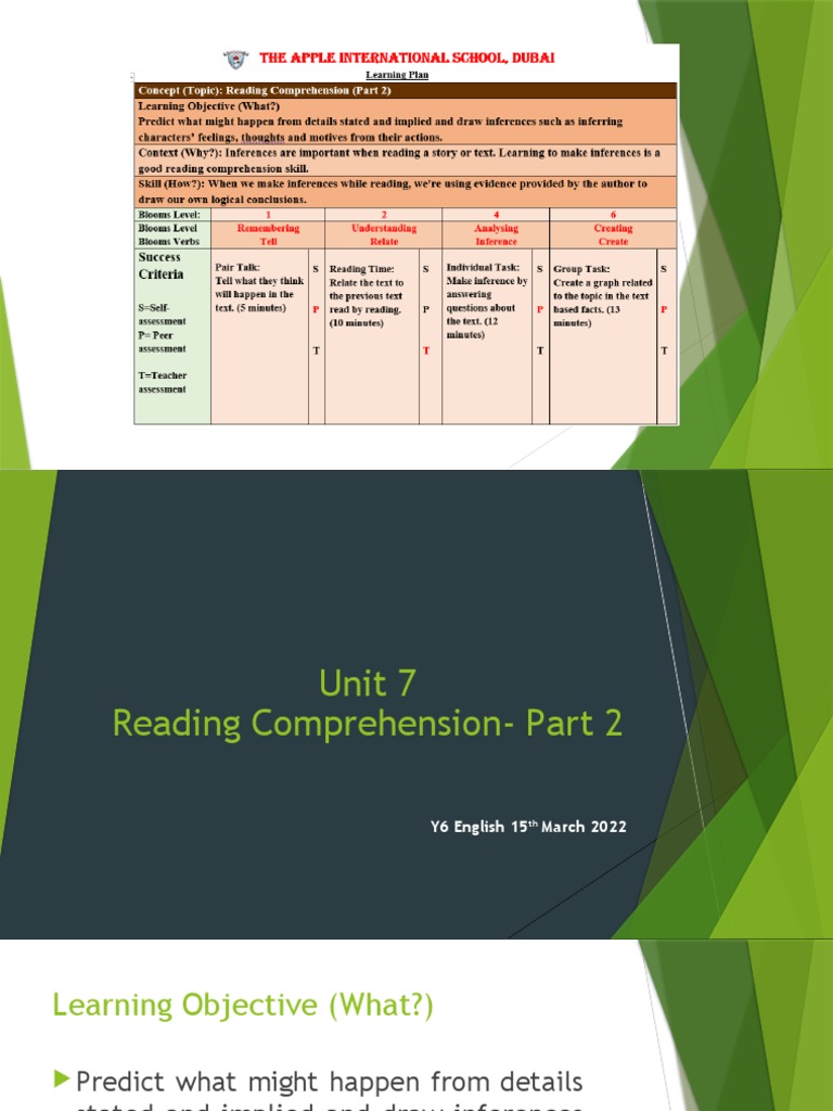 Yr 6 - Eng - 15th Mar - Reading Comprehension-Part 2 | PDF | Games ...