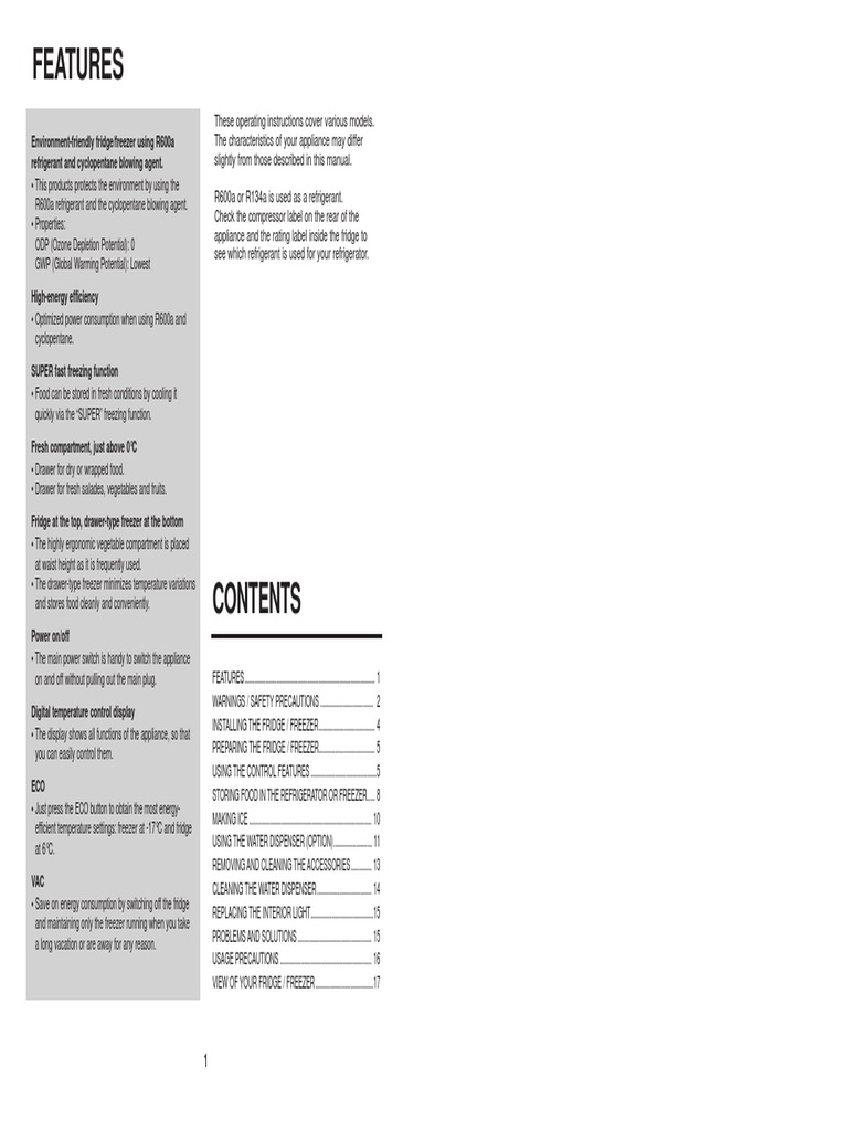 Samsung RL39EBSW en | PDF | Refrigerator | Ac Power Plugs And Sockets